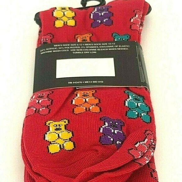 Marc Ecko | Underwear & Socks | Gummy Bears Red Mens Crew Size 62 Sock ...